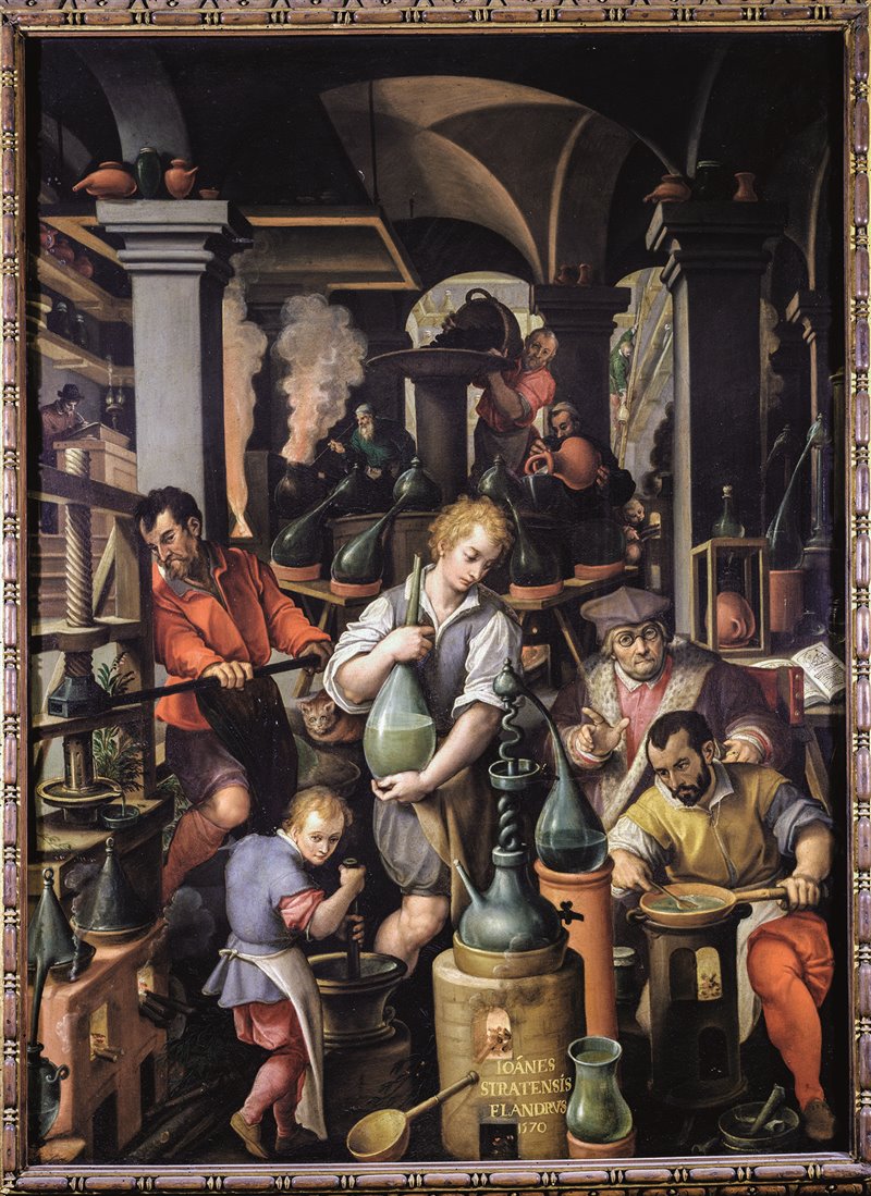 Gli alchimisti alla ricerca della pietra filosofale