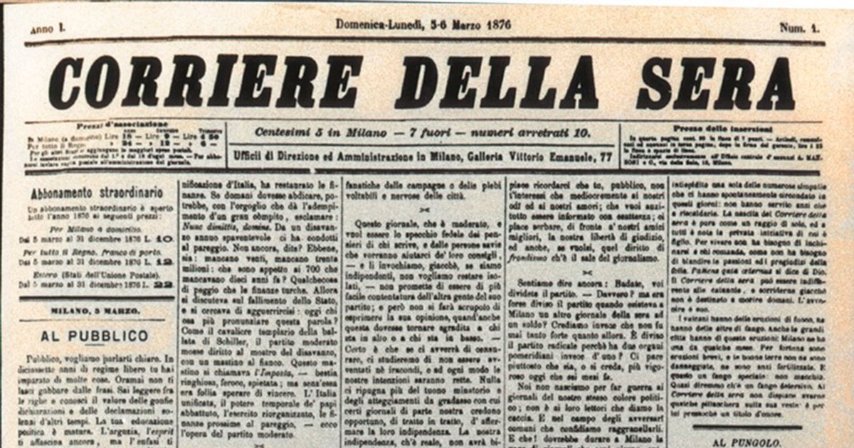Luigi Albertini rivoluziona il giornalismo italiano